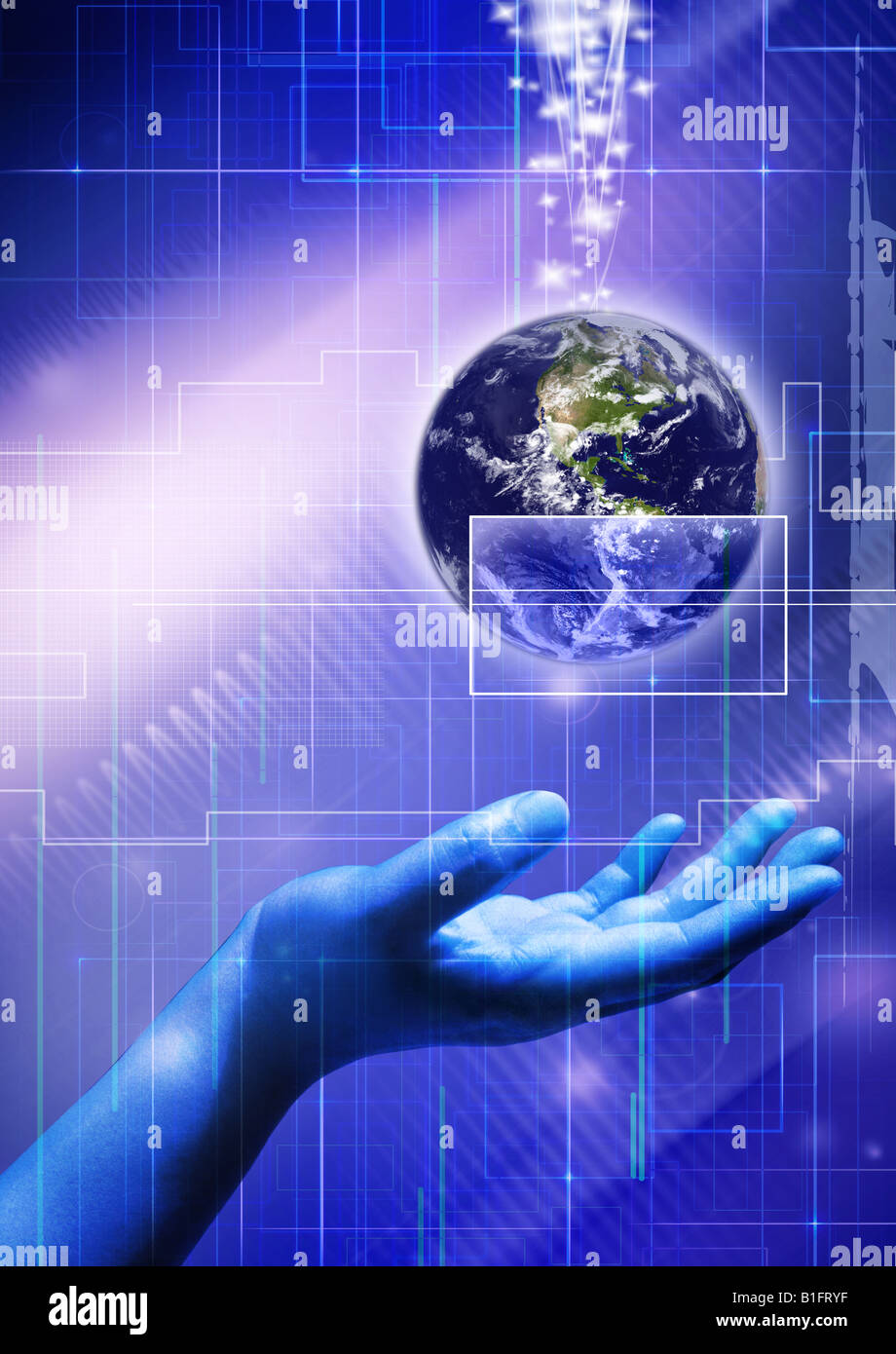 Abstract business and information technologies background Stock Photo ...