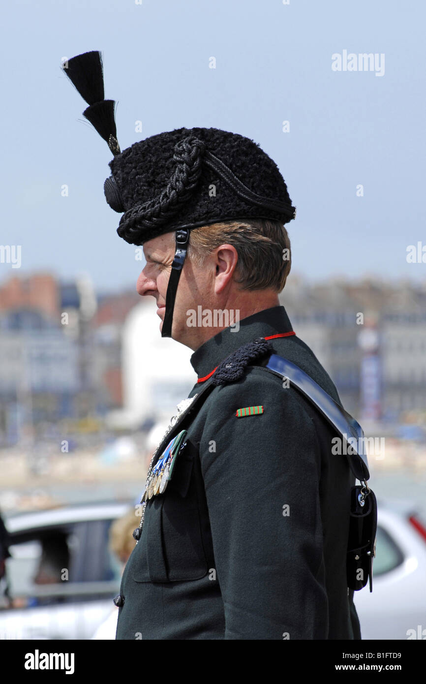 Commanding Officer in his Black Cerimonial uniform at a Welcome Home ...
