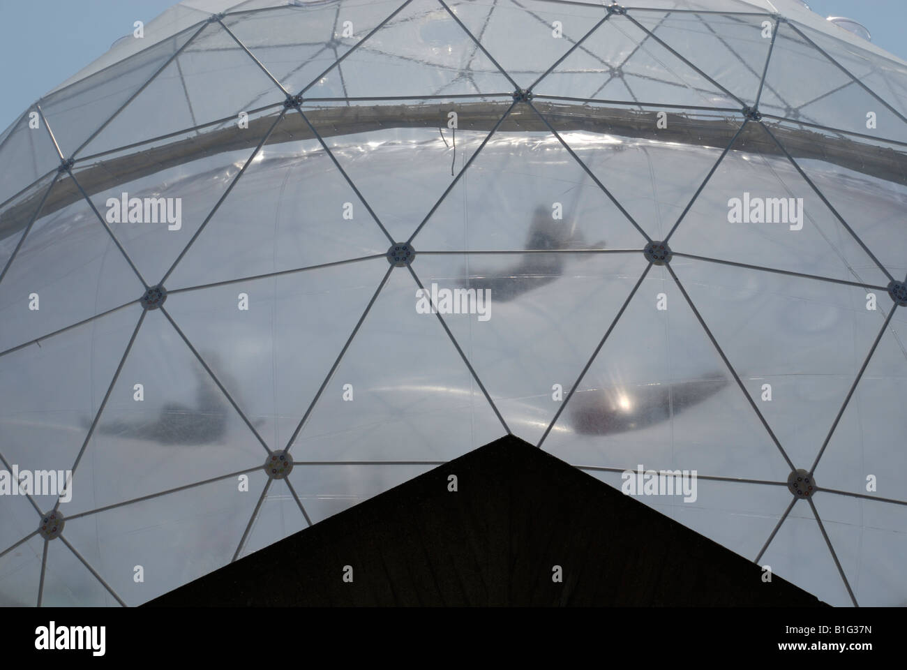 People in inflatable sphere at ''Psycho Building", London Stock Photo ...