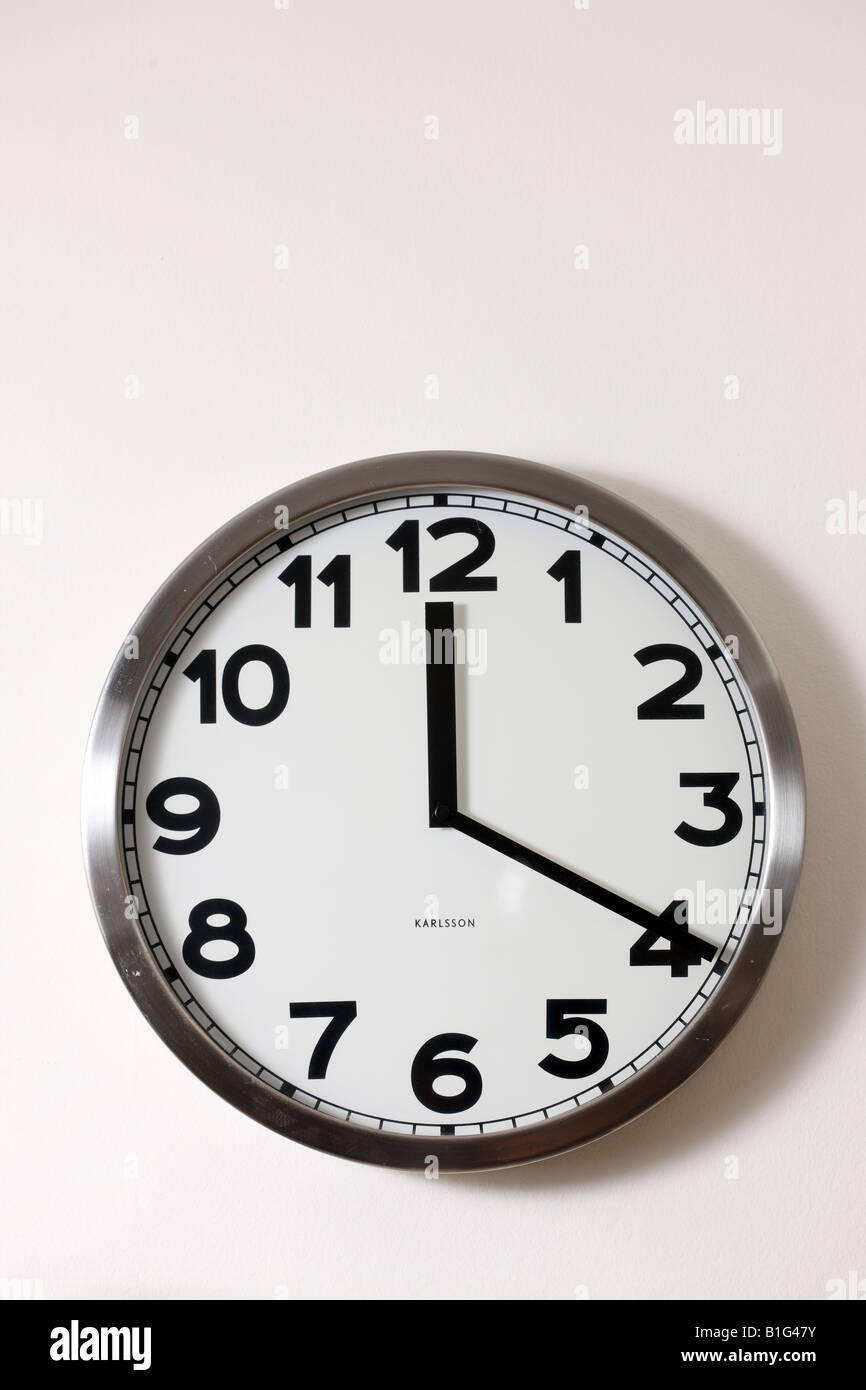 White clock face Stock Photo - Alamy