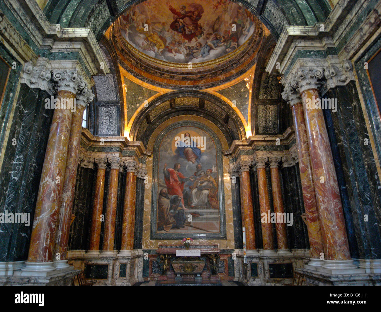 Cybo Chapel Church of Santa Maria del Popolo Rome Italy Europe Stock ...