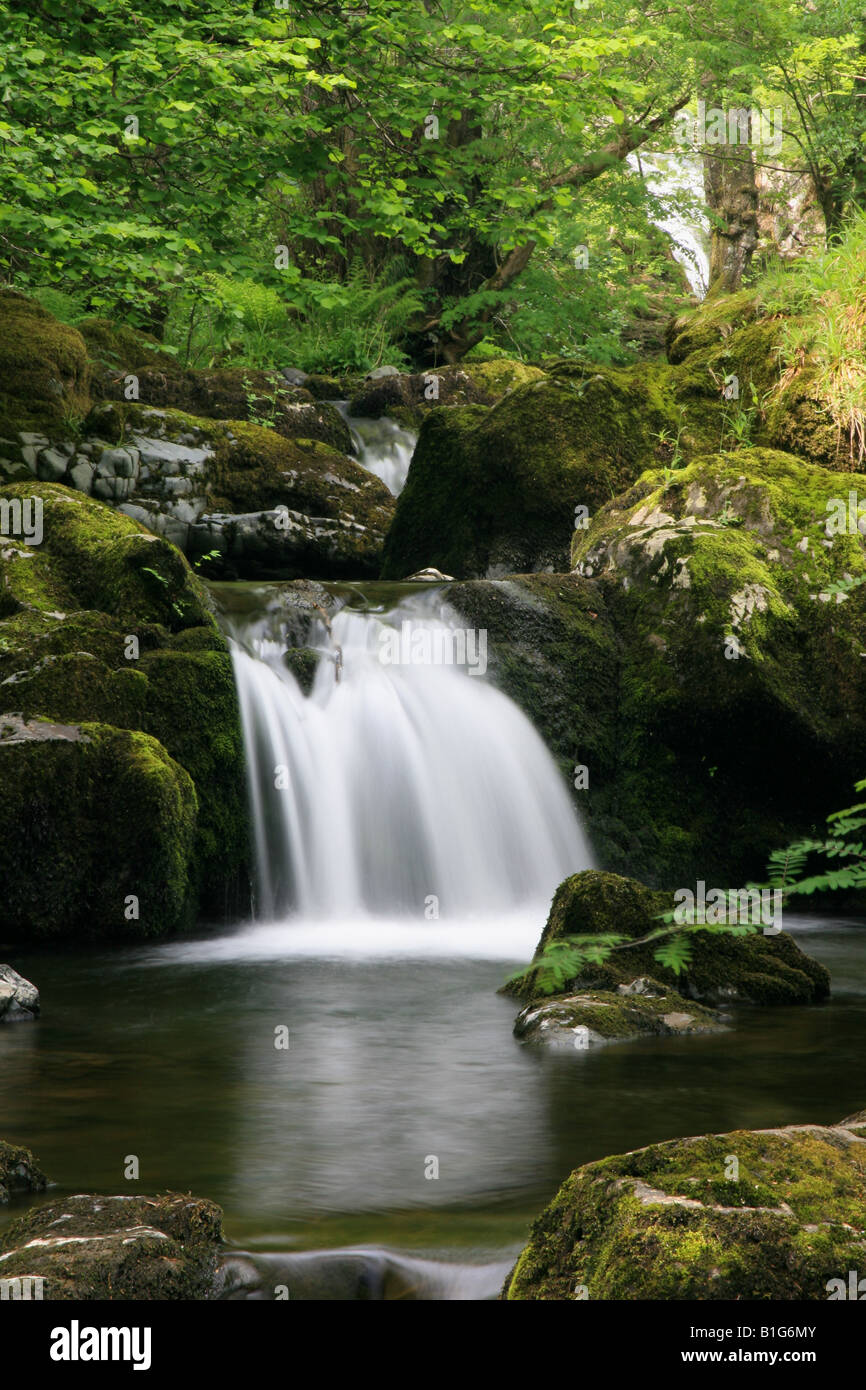Waterfall in the Lake District Stock Photo - Alamy