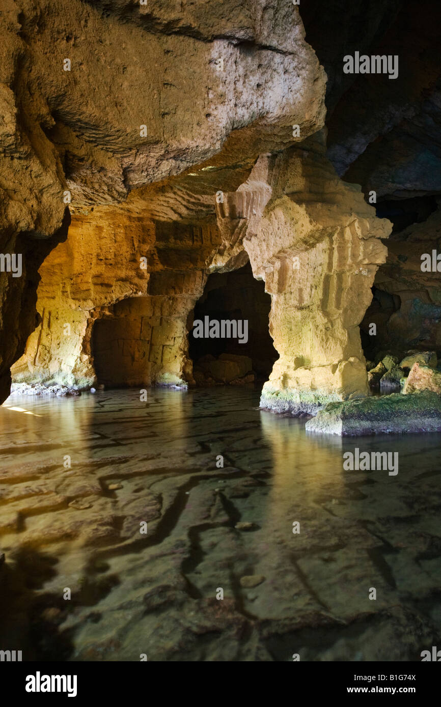 Inside carved cave , Denia , Spain Stock Photo - Alamy