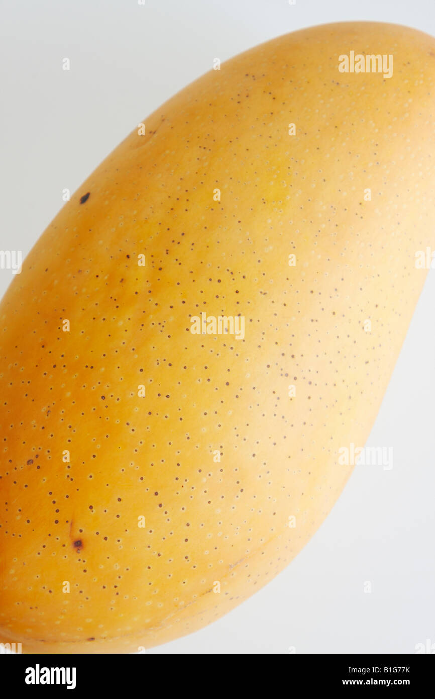 Mango On White Background In Studio Stock Photo - Alamy