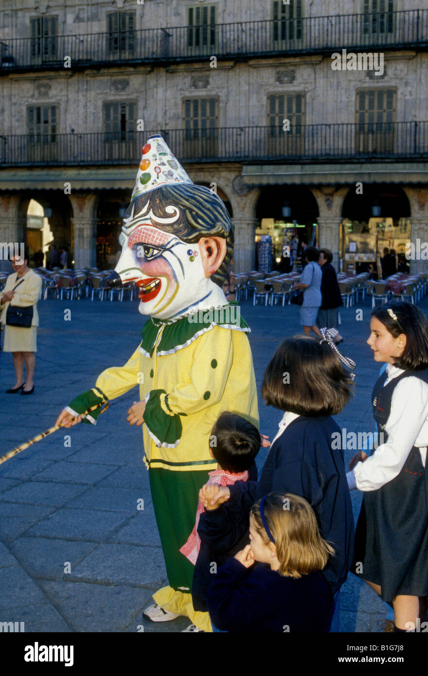 Spaniards, Spanish people, Juan Sahagun festival, Plaza Mayor ...