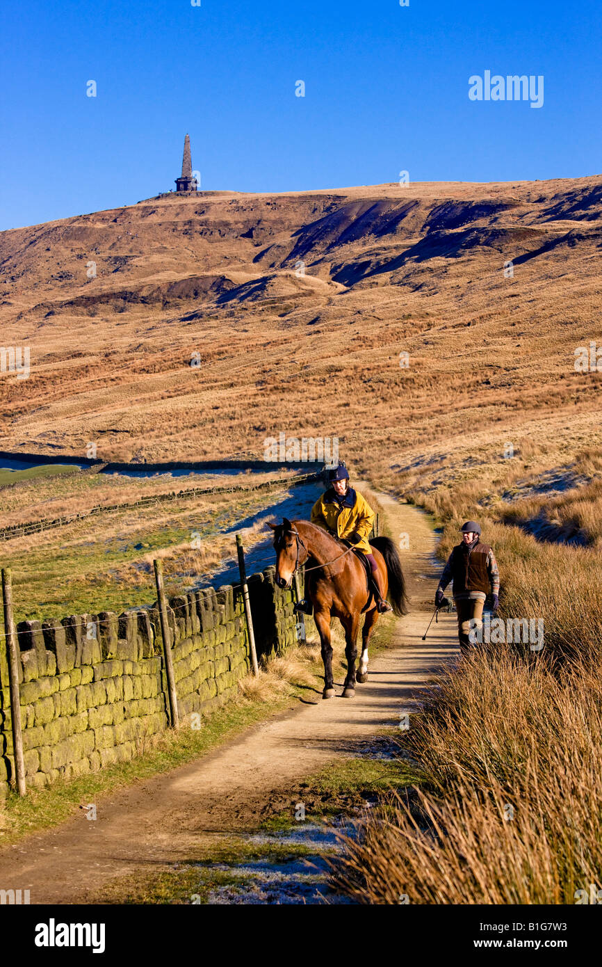 Stoodley Pike from Mankinholes Calderdale West Yorkshire Stock Photo ...