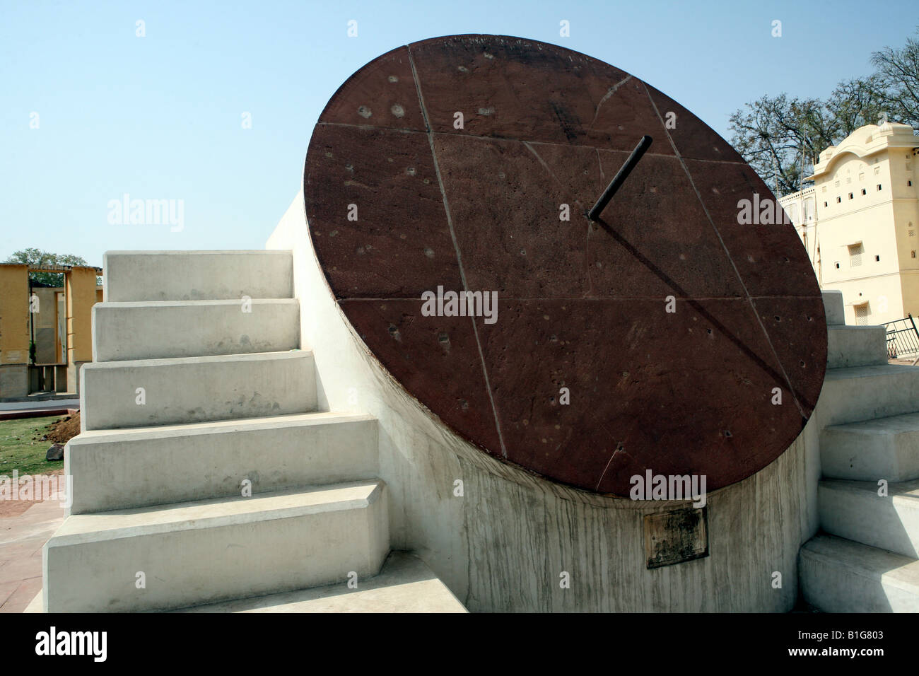An astronomical instrument in the Observatory Jaipur India Stock Photo ...