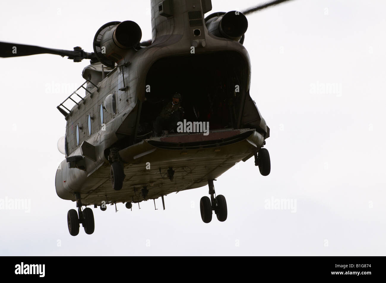 Raf chinook helicopter rear door hi-res stock photography and images ...