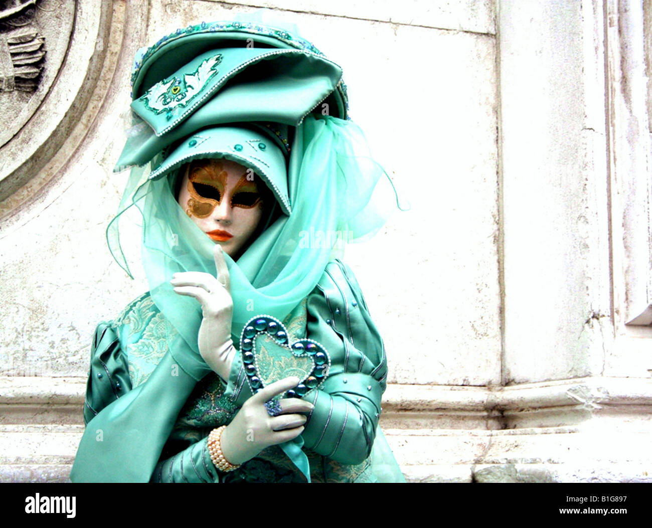 Front view of a person wearing costume and mask Stock Photo - Alamy