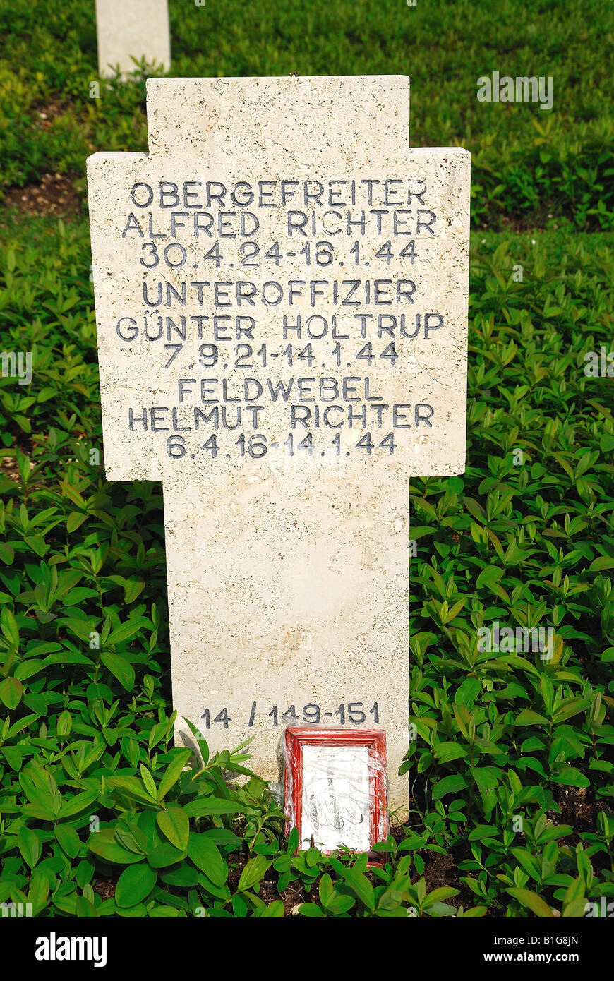 German war cemetery of Cassino.Second World War.In the cemetery lie ...