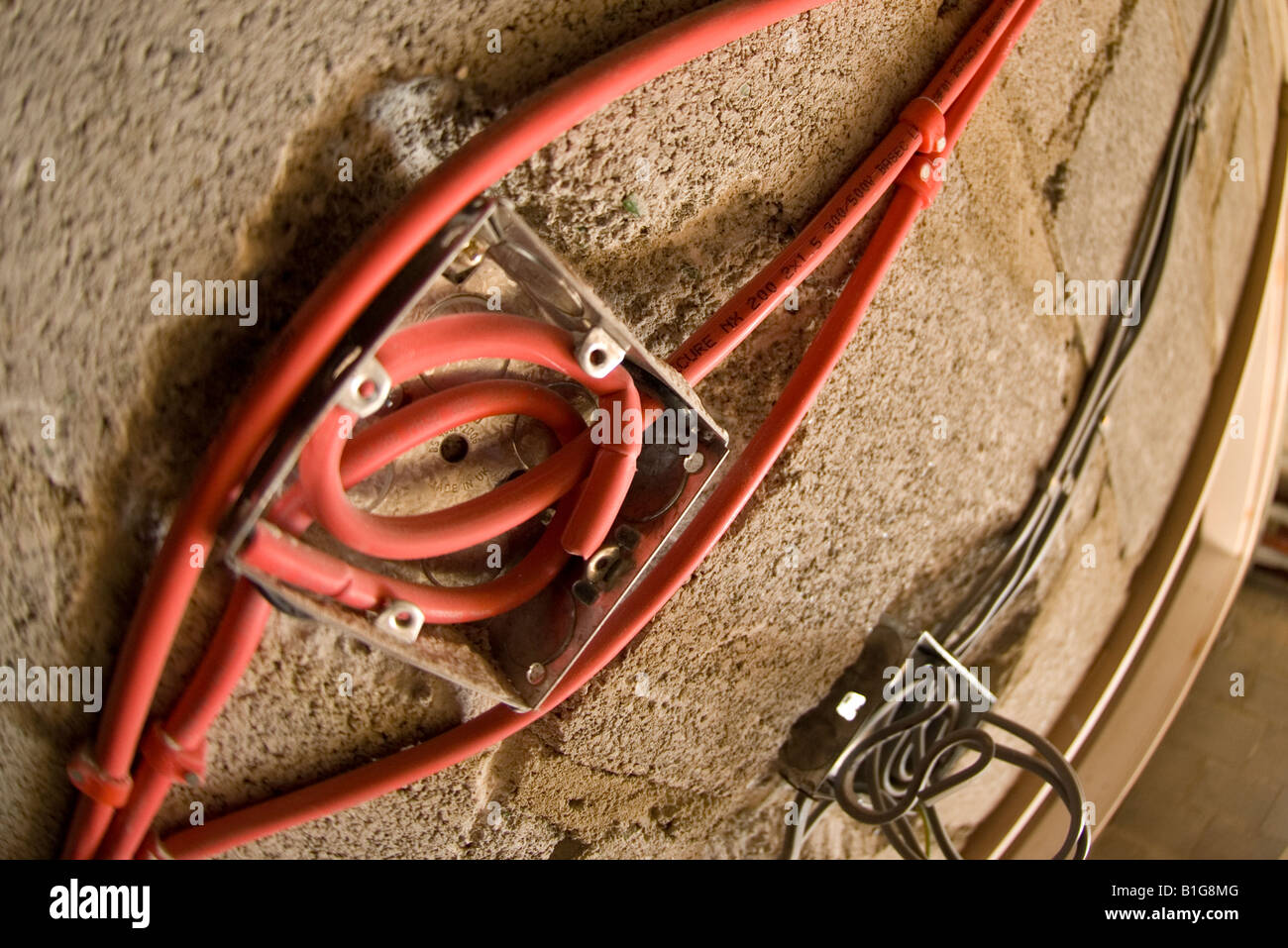 wiring on a house being built Stock Photo - Alamy