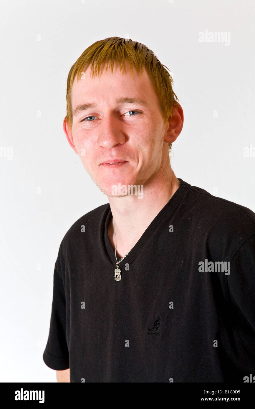 Portrait of a young white man Stock Photo - Alamy