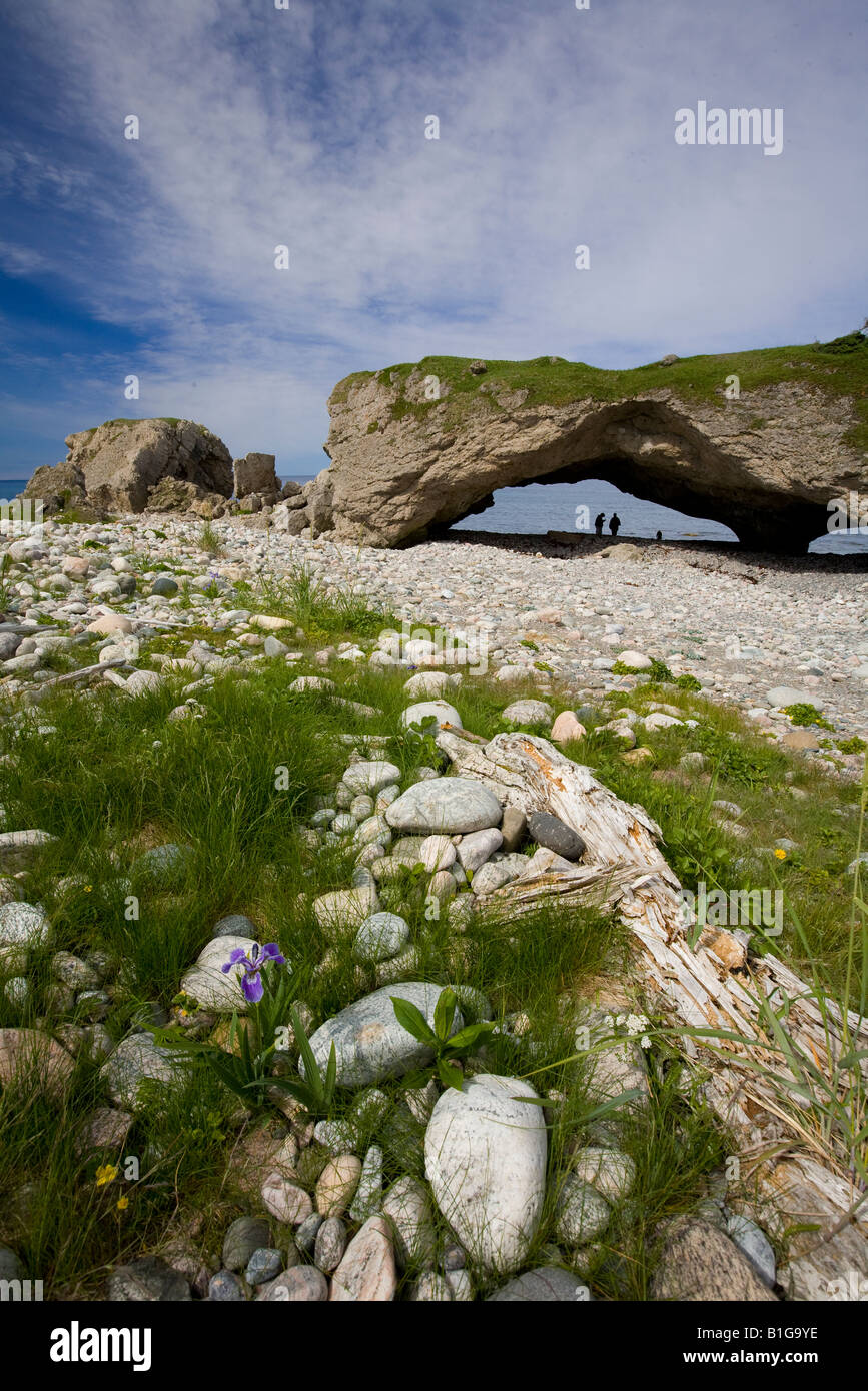 The Arches Provincial Park, Newfoundland & Labrador, Canada Stock Photo ...