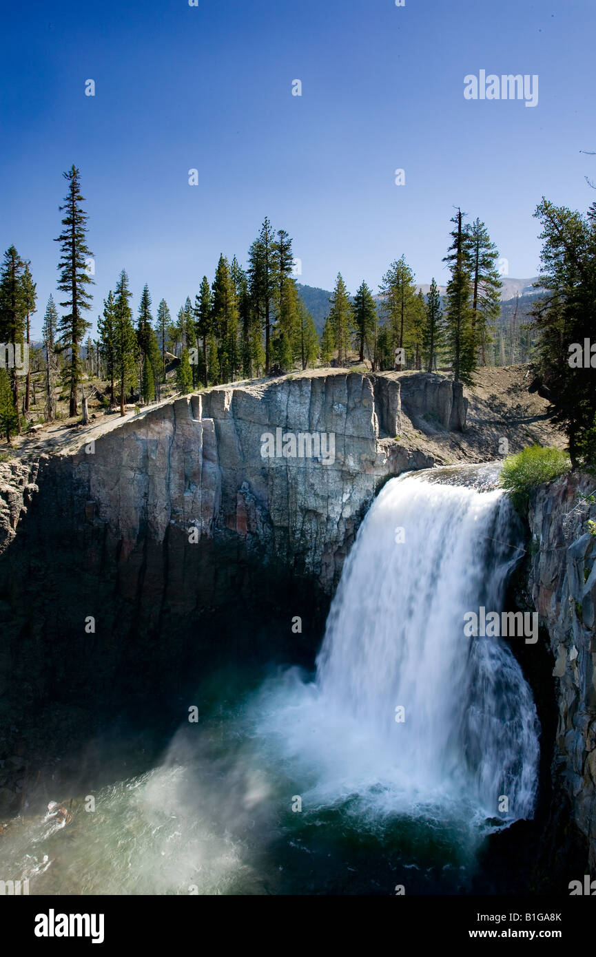 Rainbow falls Devils Postpile National Monument Stock Photo - Alamy