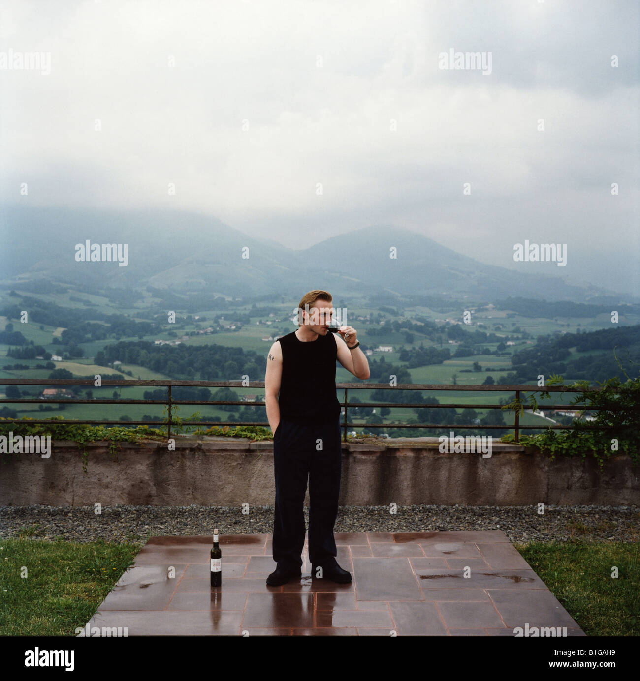 Musician Ronan Keating wine tasting in France Stock Photo - Alamy