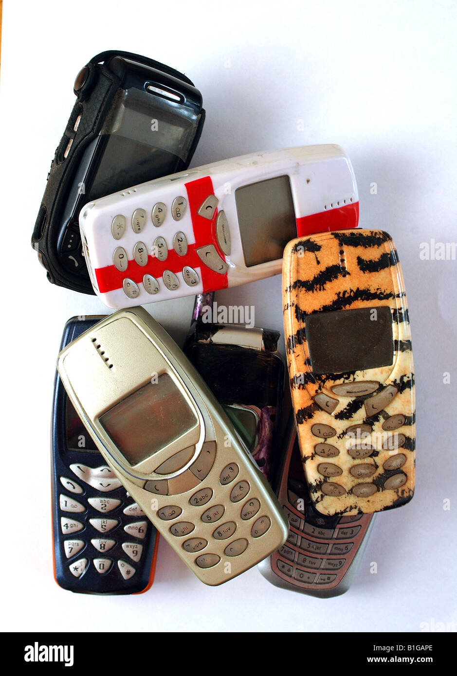 A pile of used mobile phones Stock Photo - Alamy
