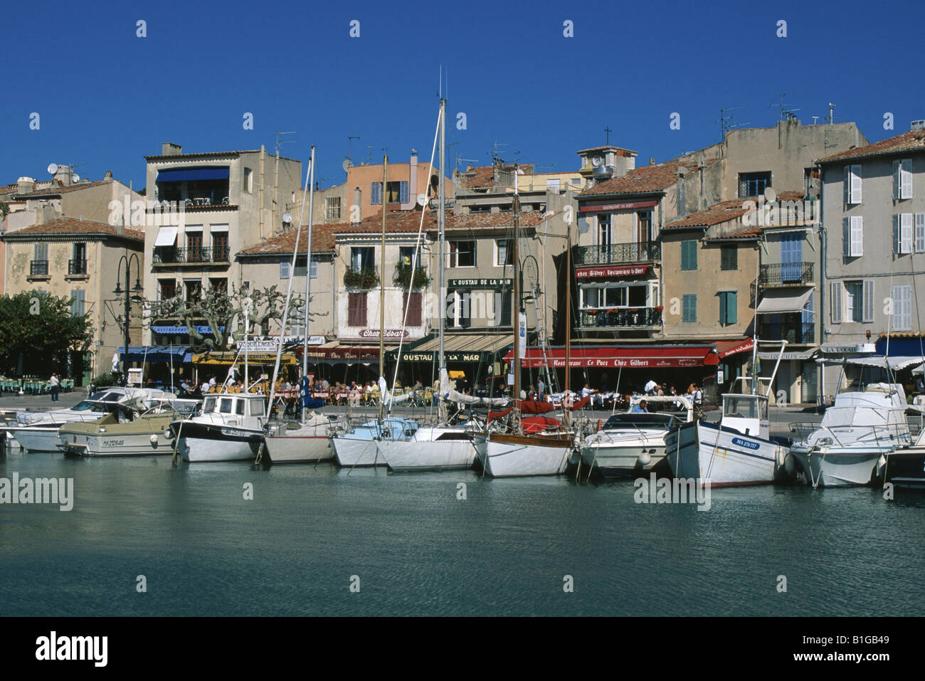 Waterfront in Cassis Provence France Stock Photo - Alamy