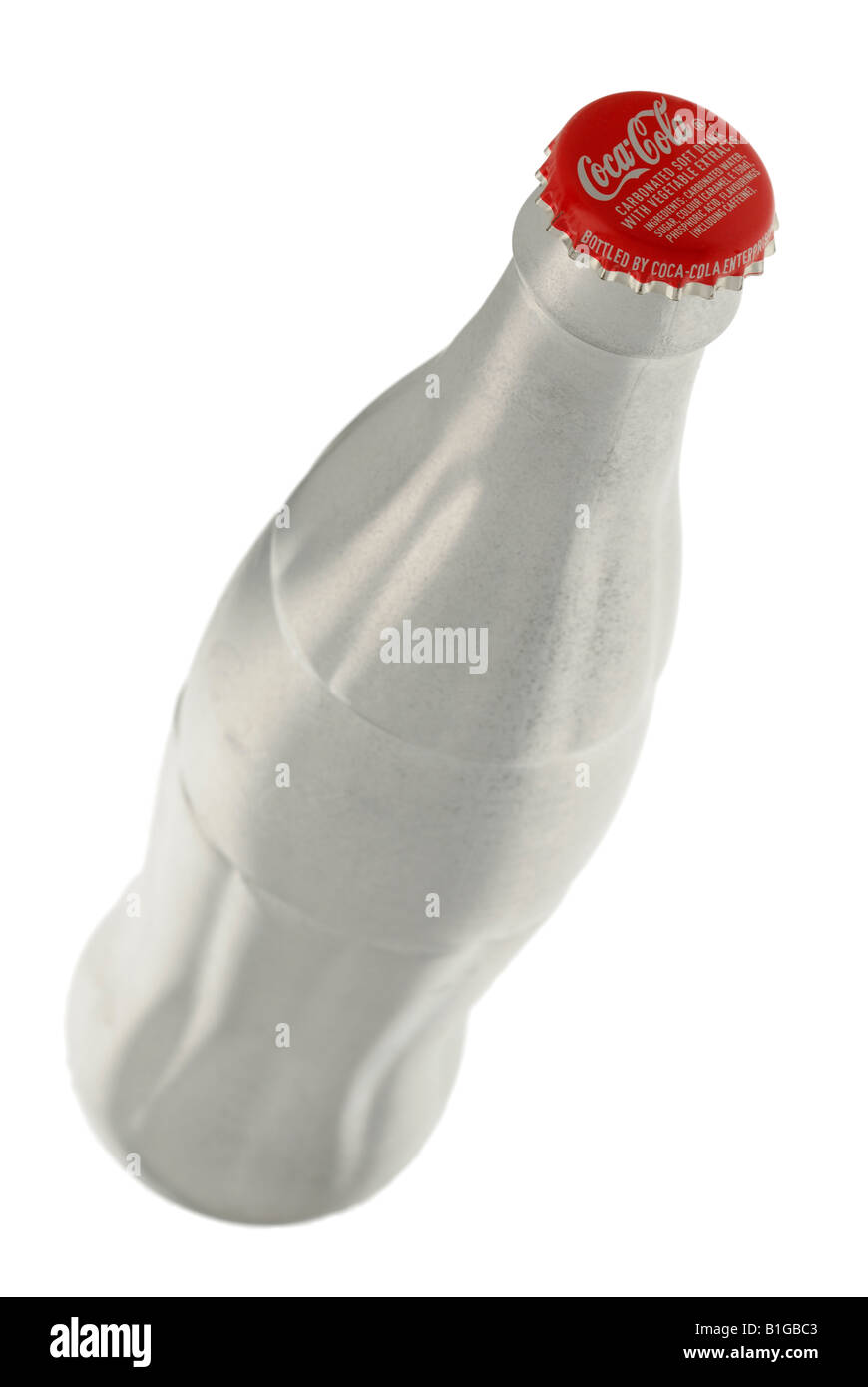 Silver Coca-Cola Bottle Stock Photo - Alamy