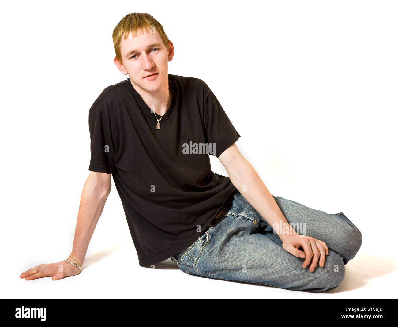 Portrait of a young white man Stock Photo - Alamy