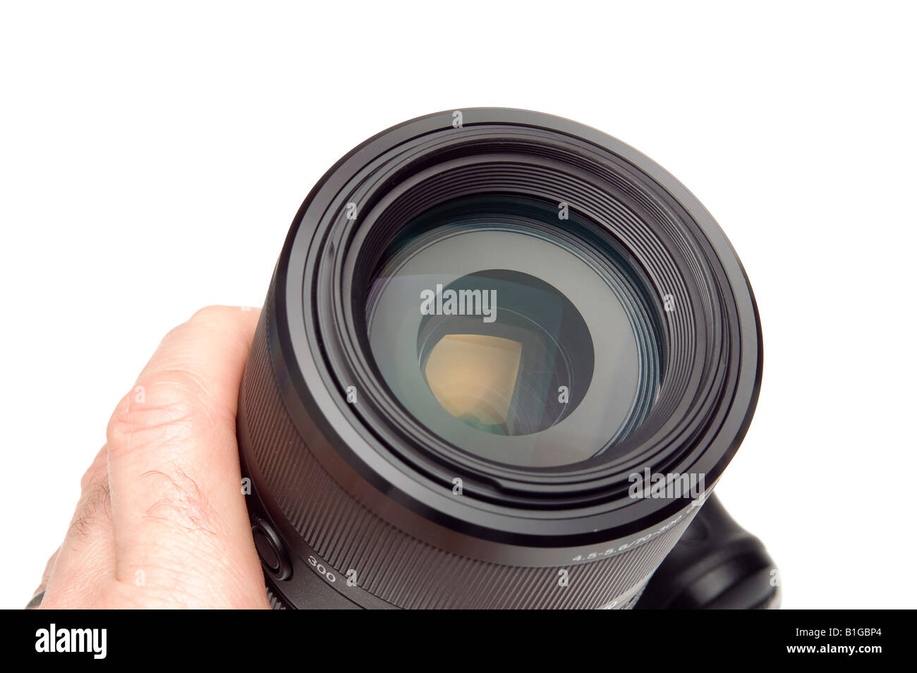 Front element and filter thread of modern telephoto zoom lens Sony ...