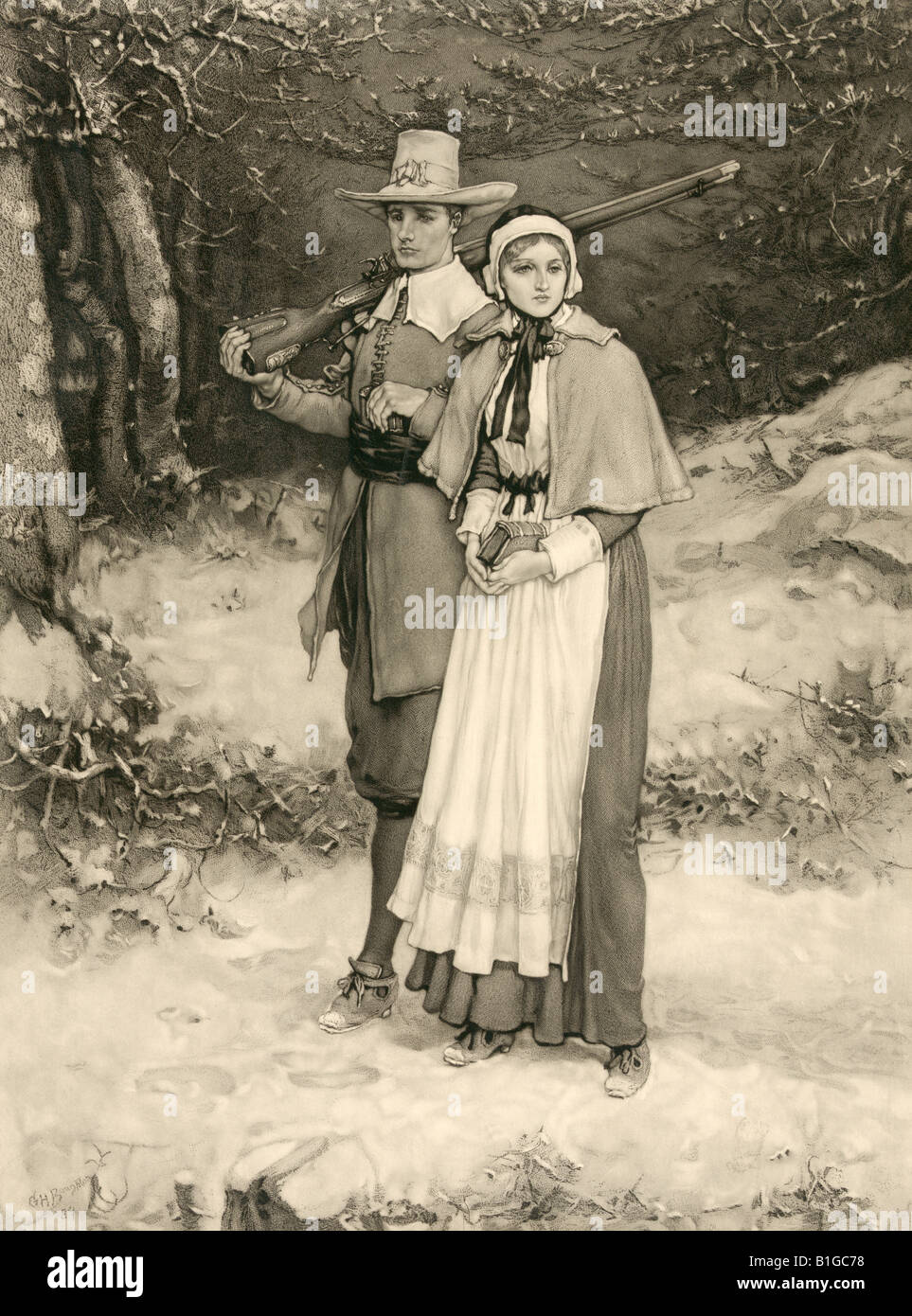 Puritans america hi-res stock photography and images - Alamy