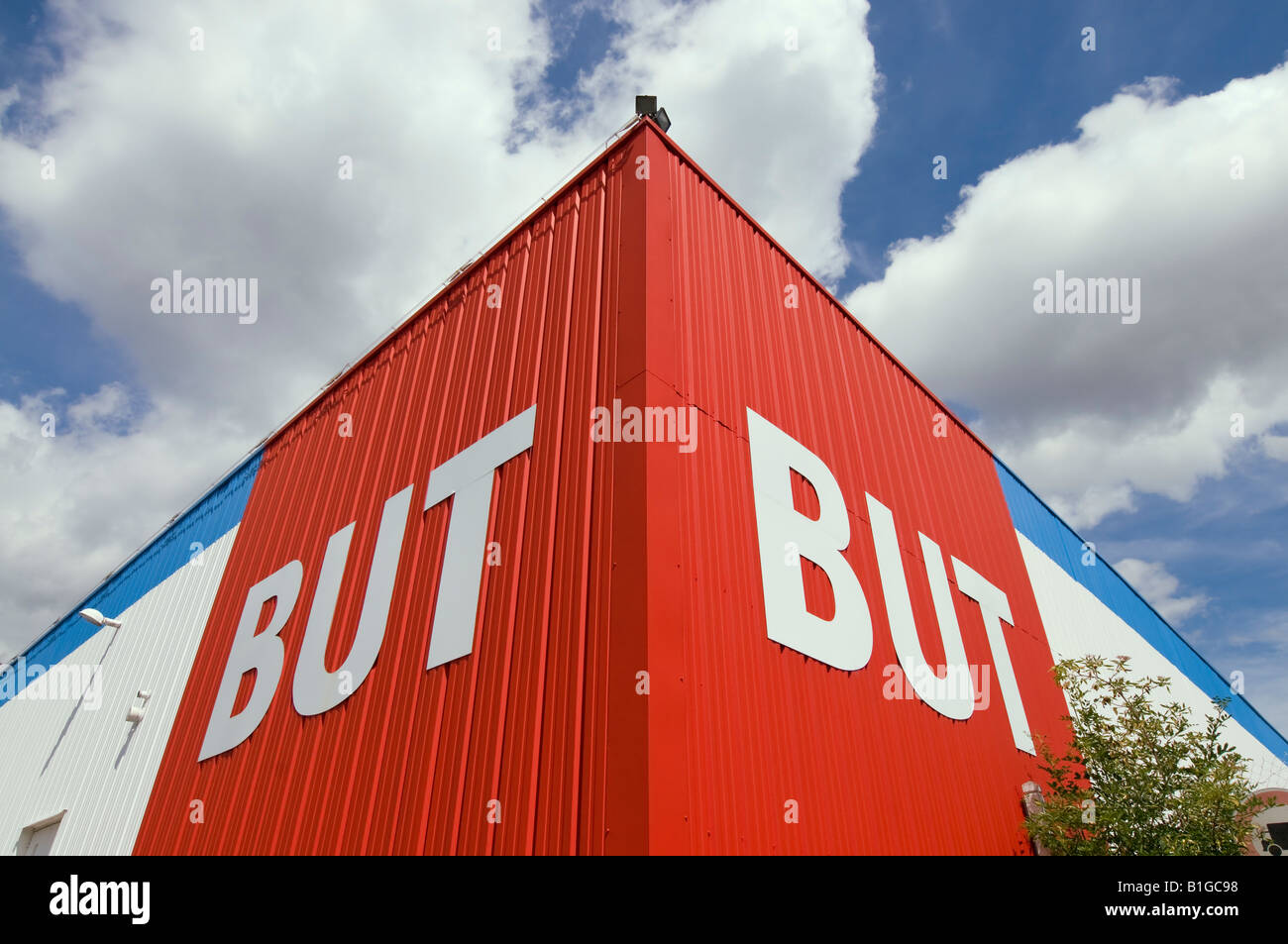 "BUT" commercial store sign, France Stock Photo - Alamy