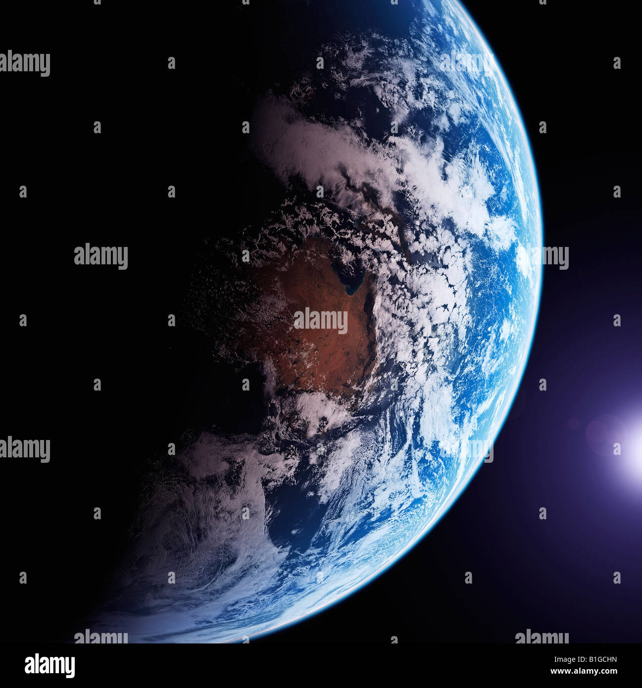 Satellite Image of The Earth from Space Stock Photo - Alamy