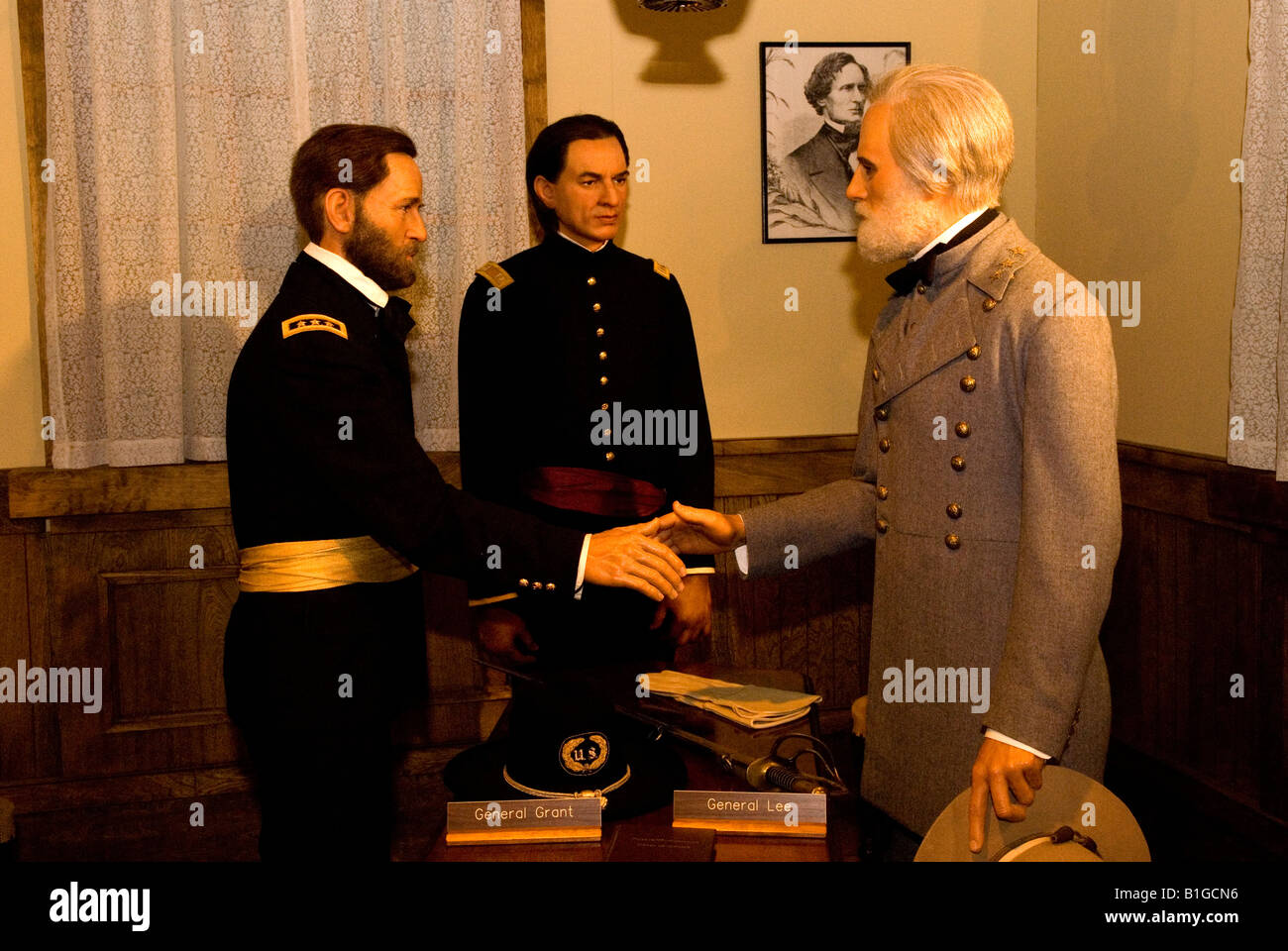 Usa civil war confederate general color photo hi-res stock photography ...