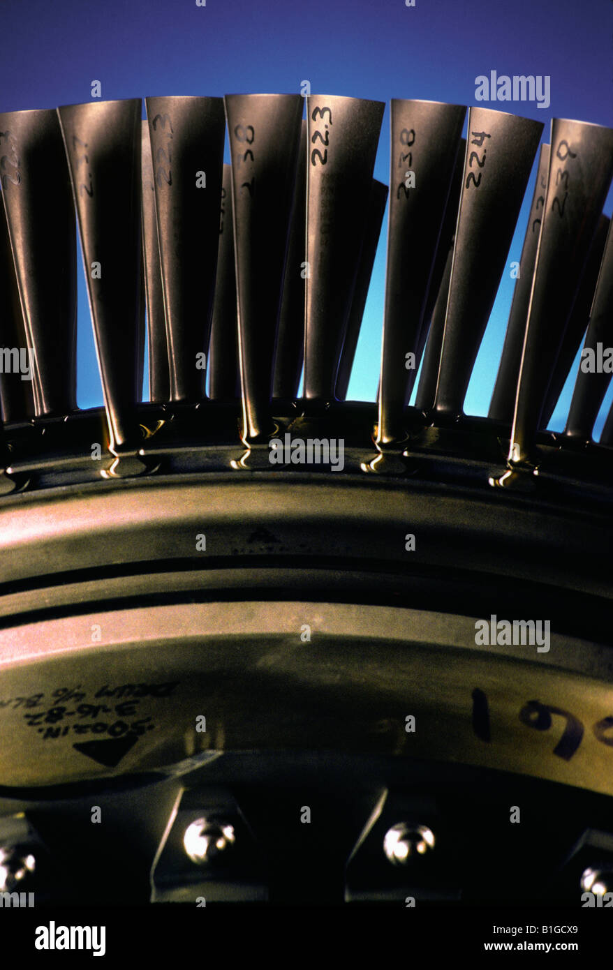 Gas turbine compressor blade hi-res stock photography and images - Alamy