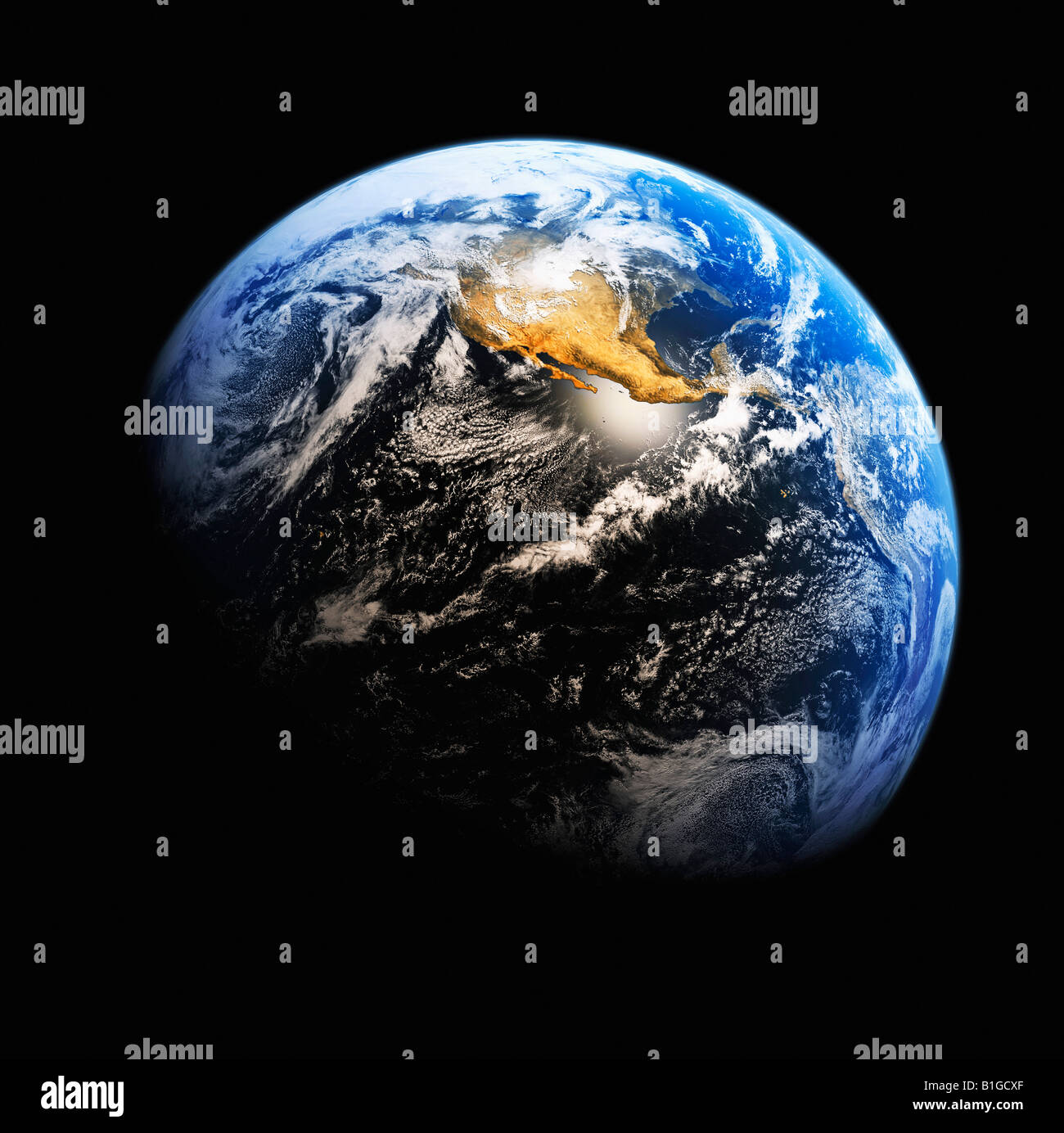 Satellite Image of The Earth from Space Stock Photo - Alamy