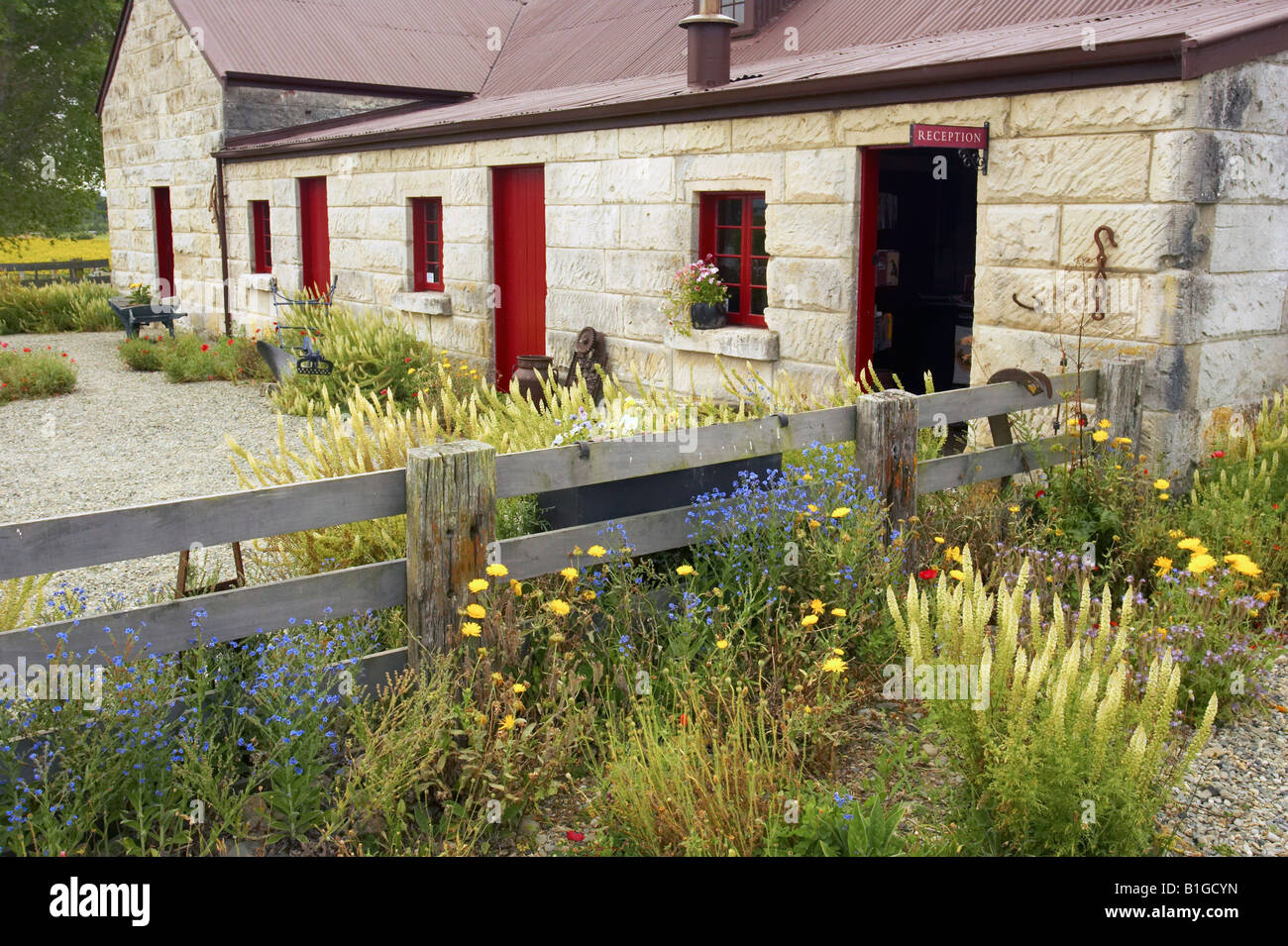 Historic Totara Estate near Oamaru North Otago South Island New Zealand ...