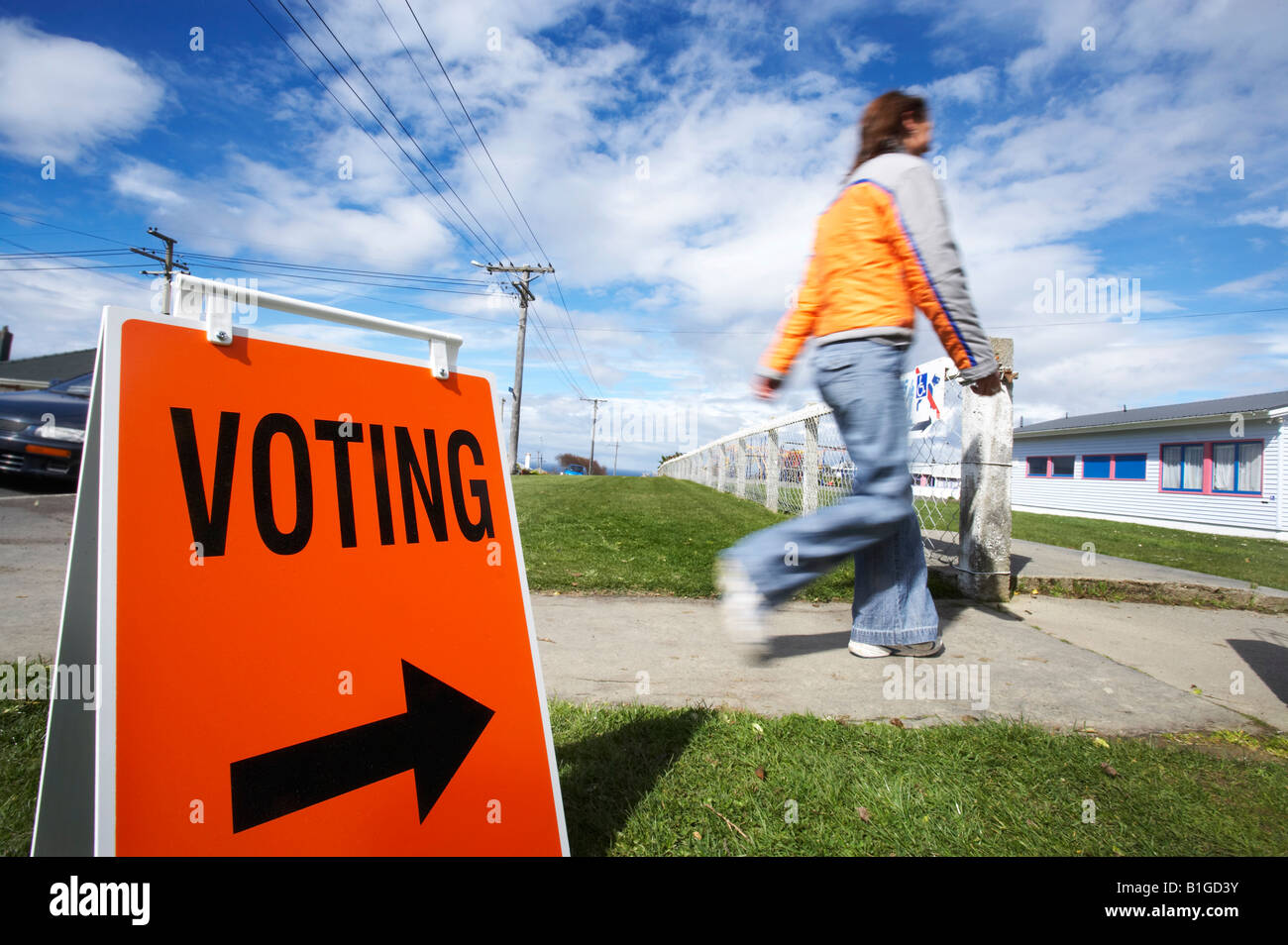 Election Sign Dunedin South Island New Zealand Stock Photo - Alamy