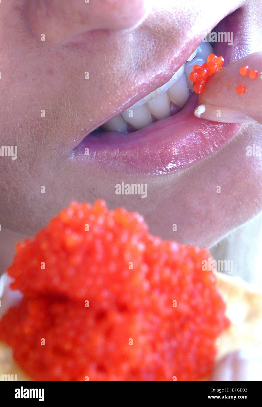 Woman lips mouth biting lip hi-res stock photography and images - Alamy