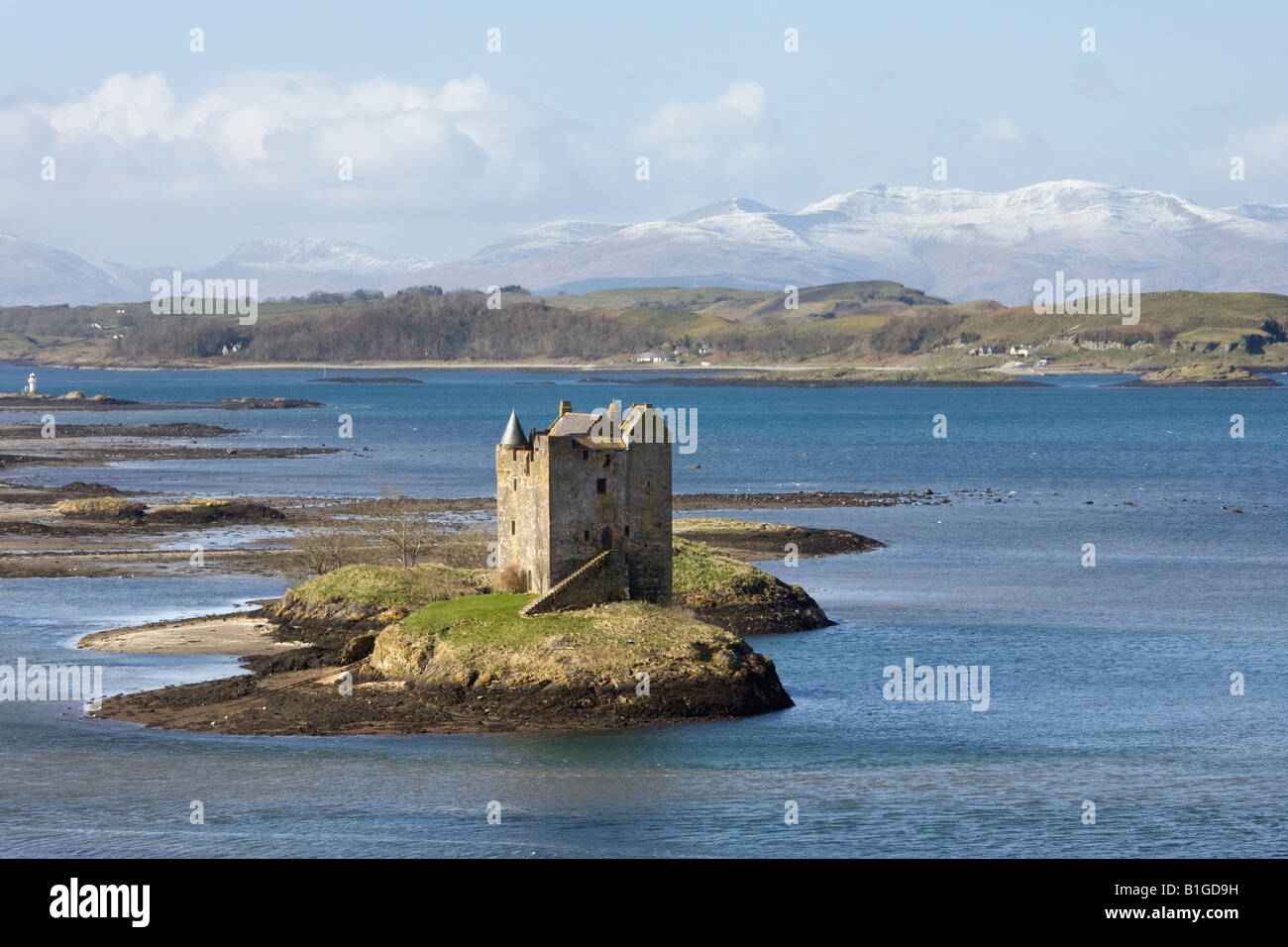 Castle Stalker Appin Argyll Scottish Scotland uk Stock Photo - Alamy
