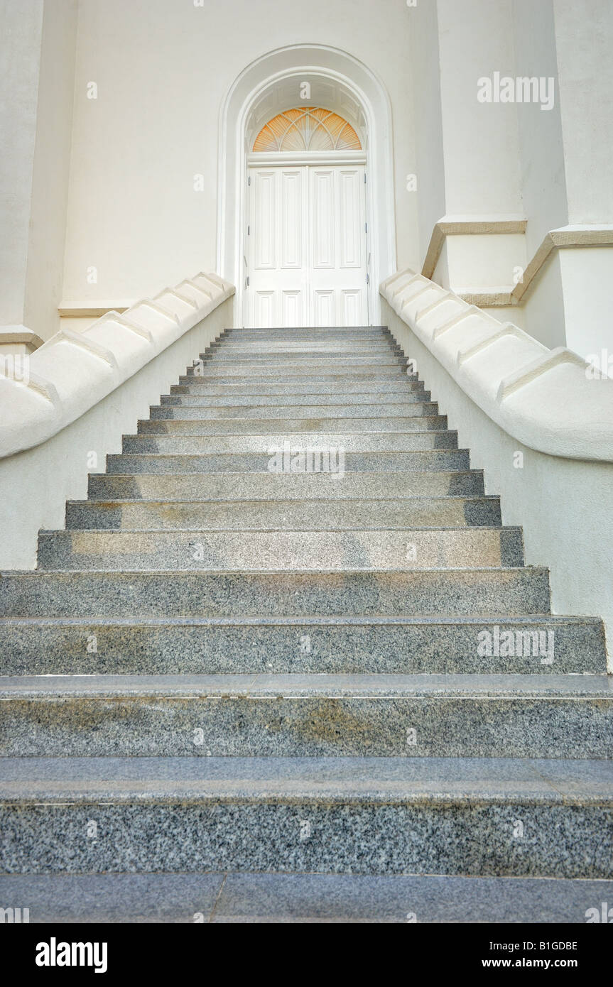 Door and Stairs at LDS Temple in St-Georges, Utah Stock Photo - Alamy