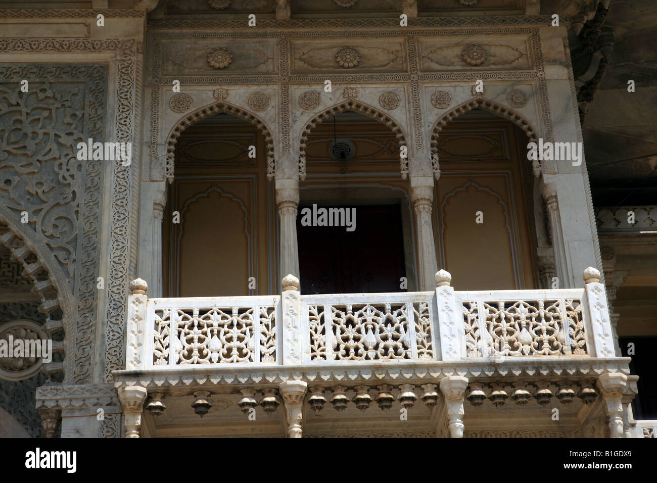 A balcony in the museum at Jaipur India Stock Photo - Alamy
