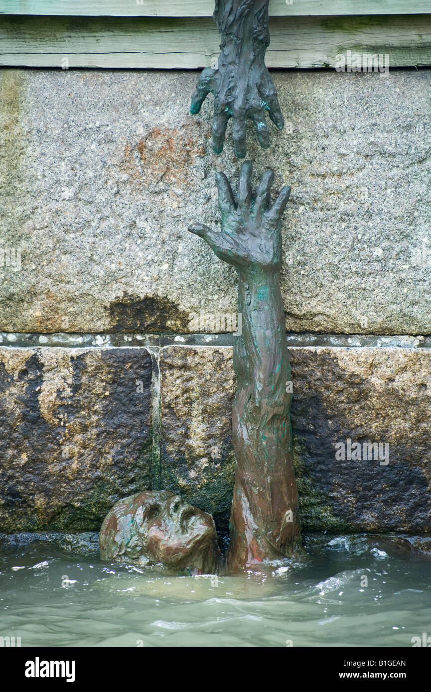 Detail from the statue to the lost merchant marine men during world war ...