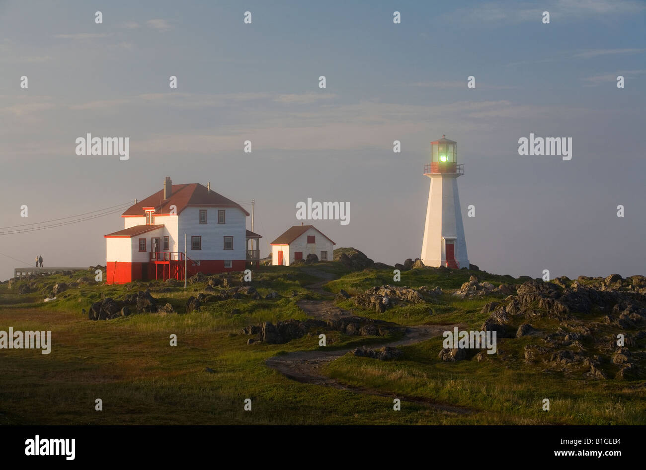 Quirpon Island lighthouse Newfoundland Labrador Canada Stock Photo - Alamy