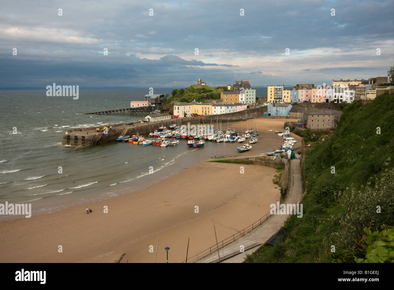 Tenby, North Beach, Wales Stock Photo - Alamy