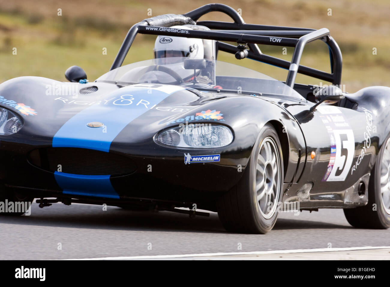 Steve Rigby driving G20 in Ginetta Championship 2008 race Knockhill ...