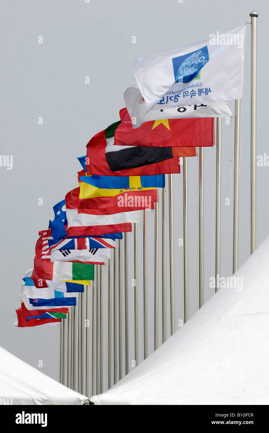 a row of national flags Stock Photo - Alamy