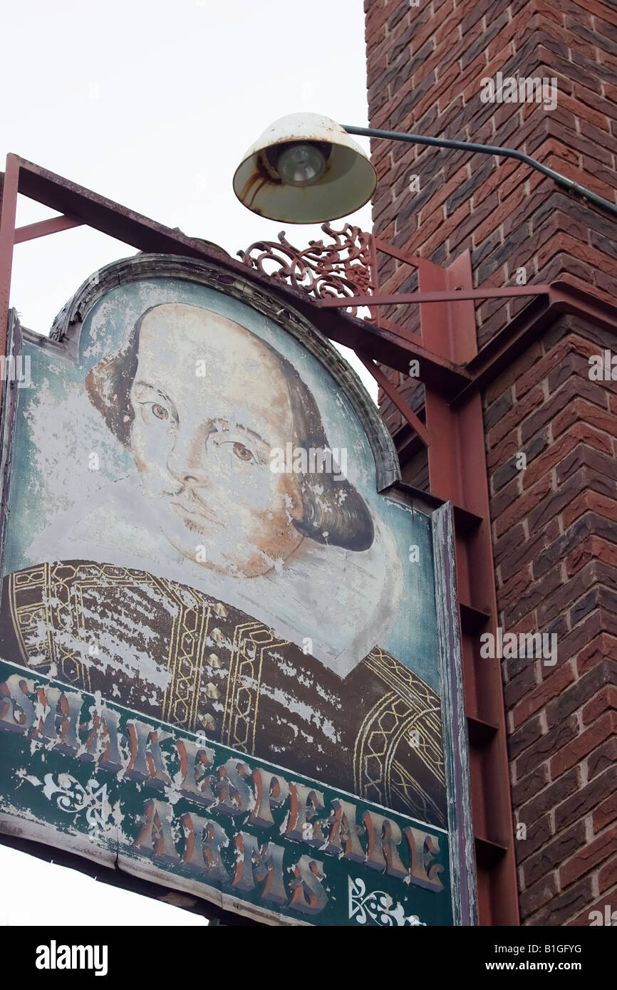 William Shakespeare sign Stock Photo - Alamy