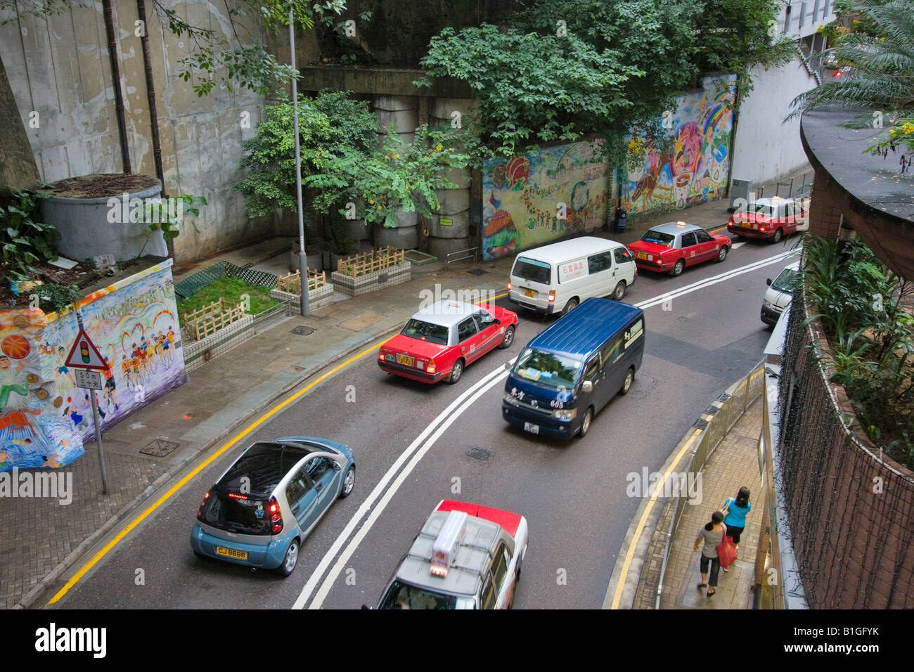 Hong Kong traffic Stock Photo - Alamy