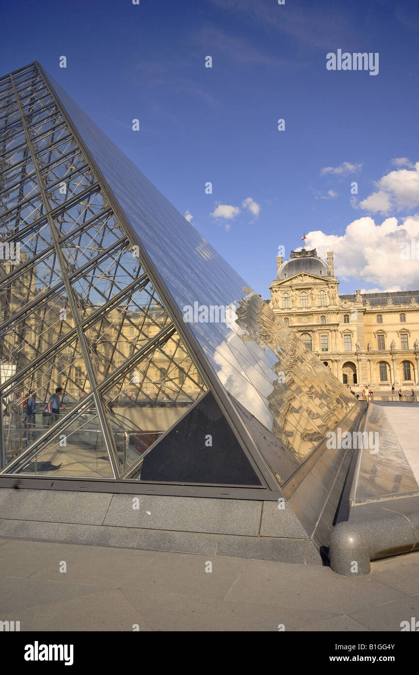 Wide Angle View of The Louvre Museum Paris France Stock Photo - Alamy