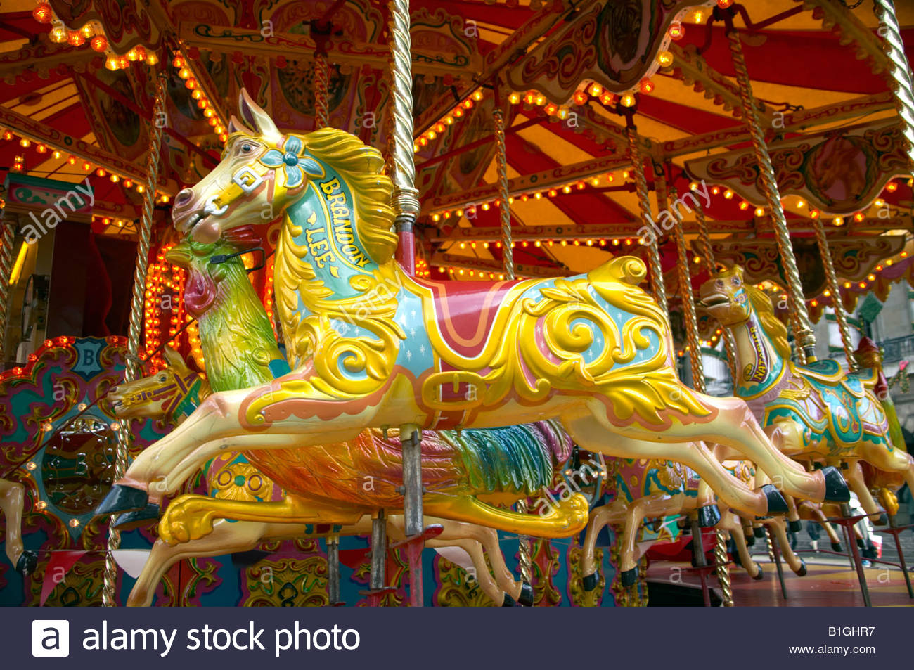 Roundabout Horse High Resolution Stock Photography and Images - Alamy