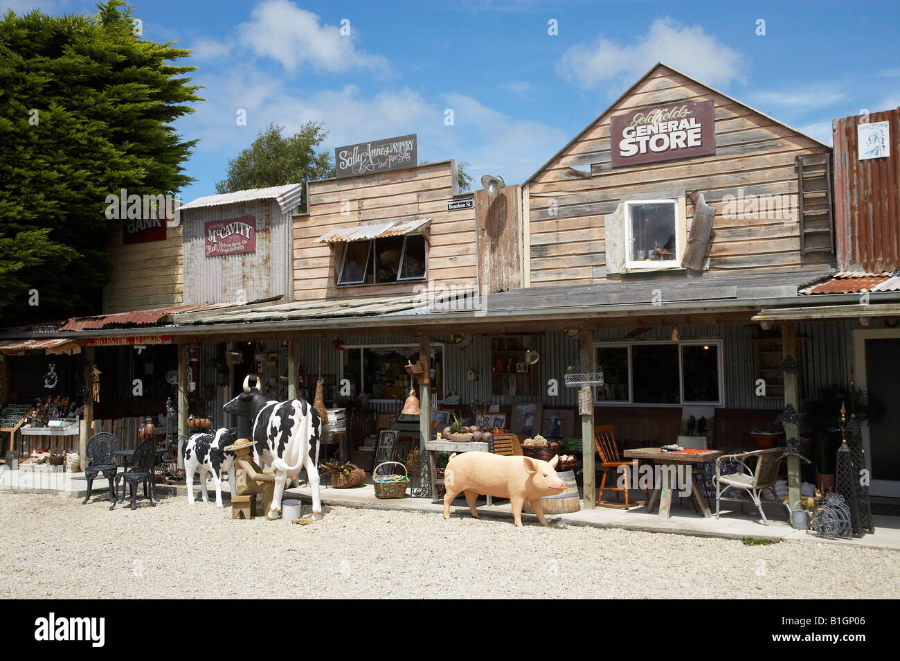 Riverstone Shop near Glenavy North Otago South Island New Zealand Stock ...