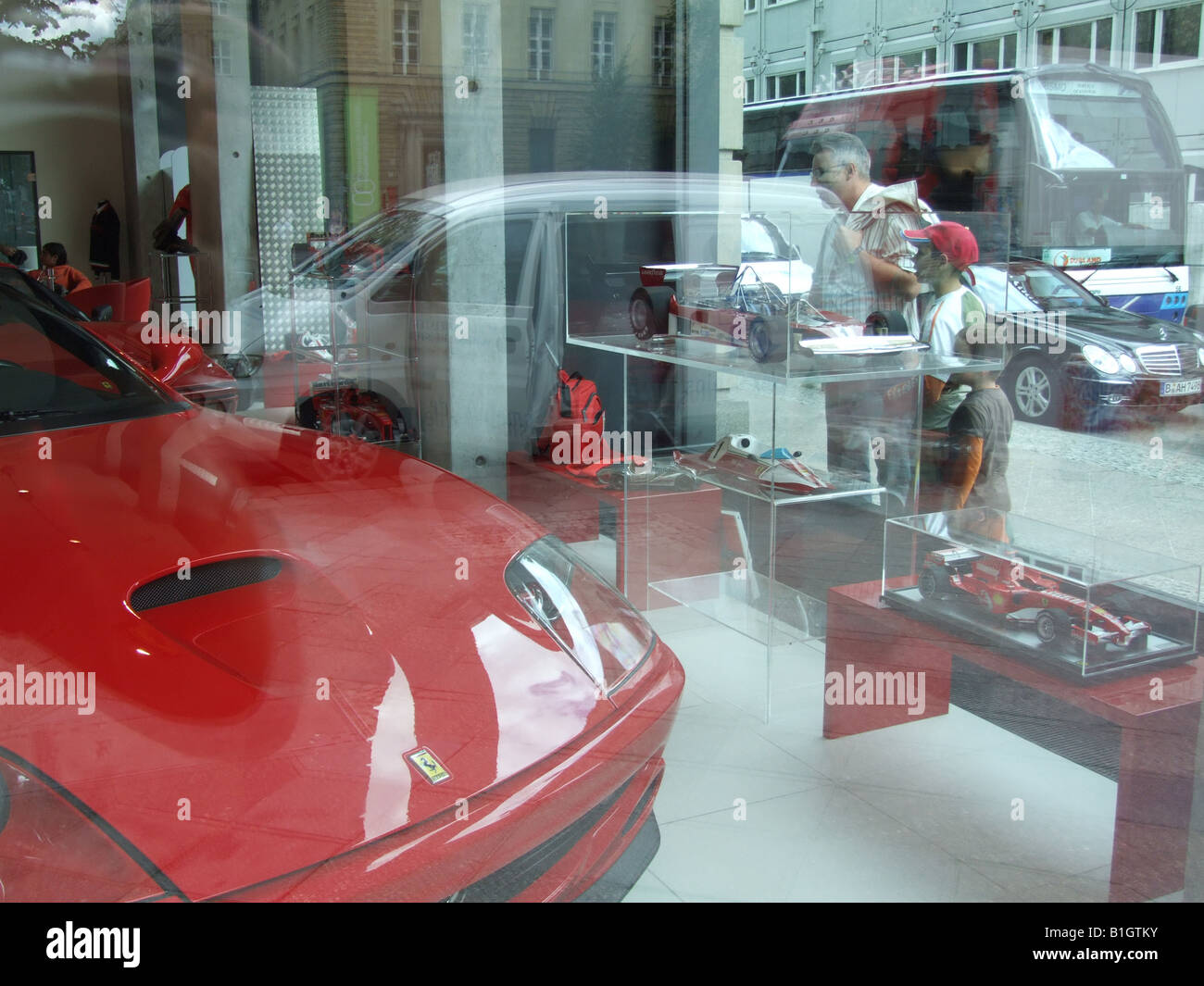 ferrari merchandise shop in berlin, germany Stock Photo - Alamy