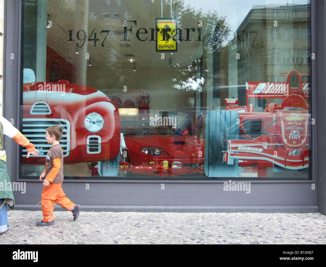 ferrari merchandise shop in berlin, germany Stock Photo - Alamy