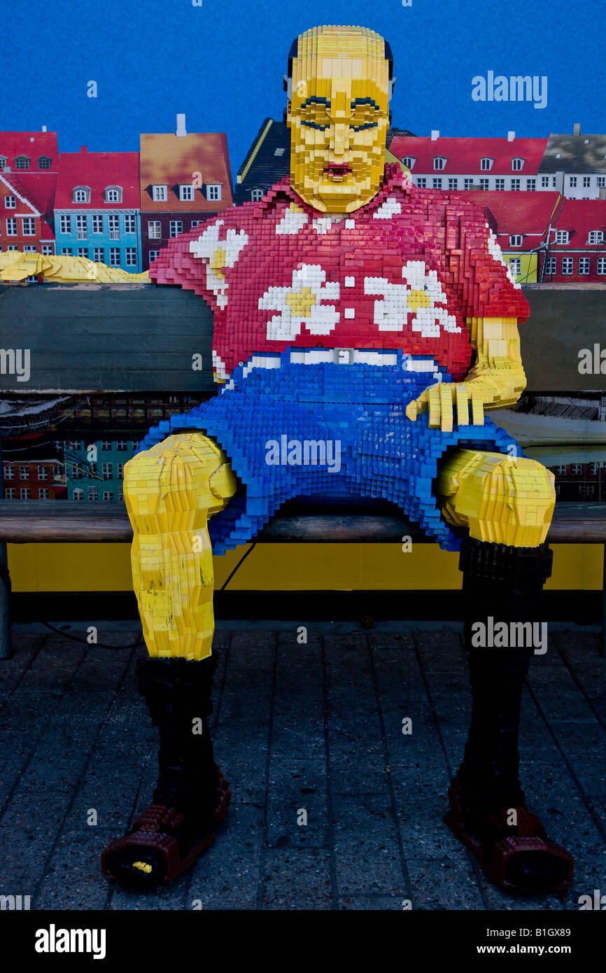 Full scale man made from lego bricks Stock Photo - Alamy