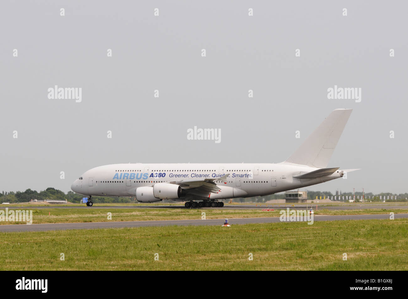 Airbus A380 taking off Stock Photo - Alamy